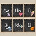 Chalkboard Alphabet Poster Set - Etsy