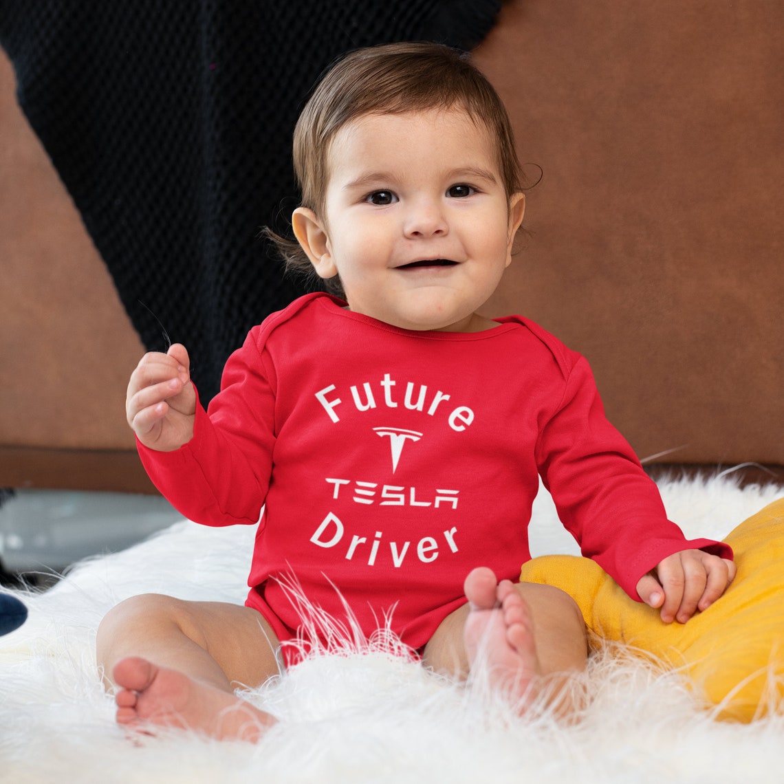 Future Tesla Driver Baby Shirt Tesla Onesie Gift for Baby | Etsy
