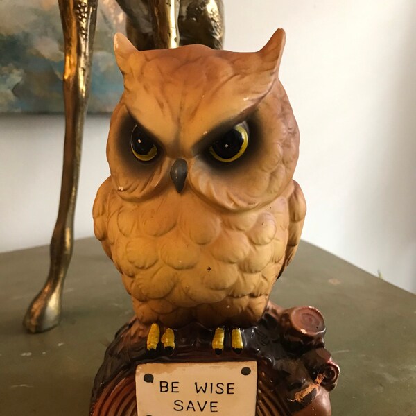 Owl Coin Bank - Etsy