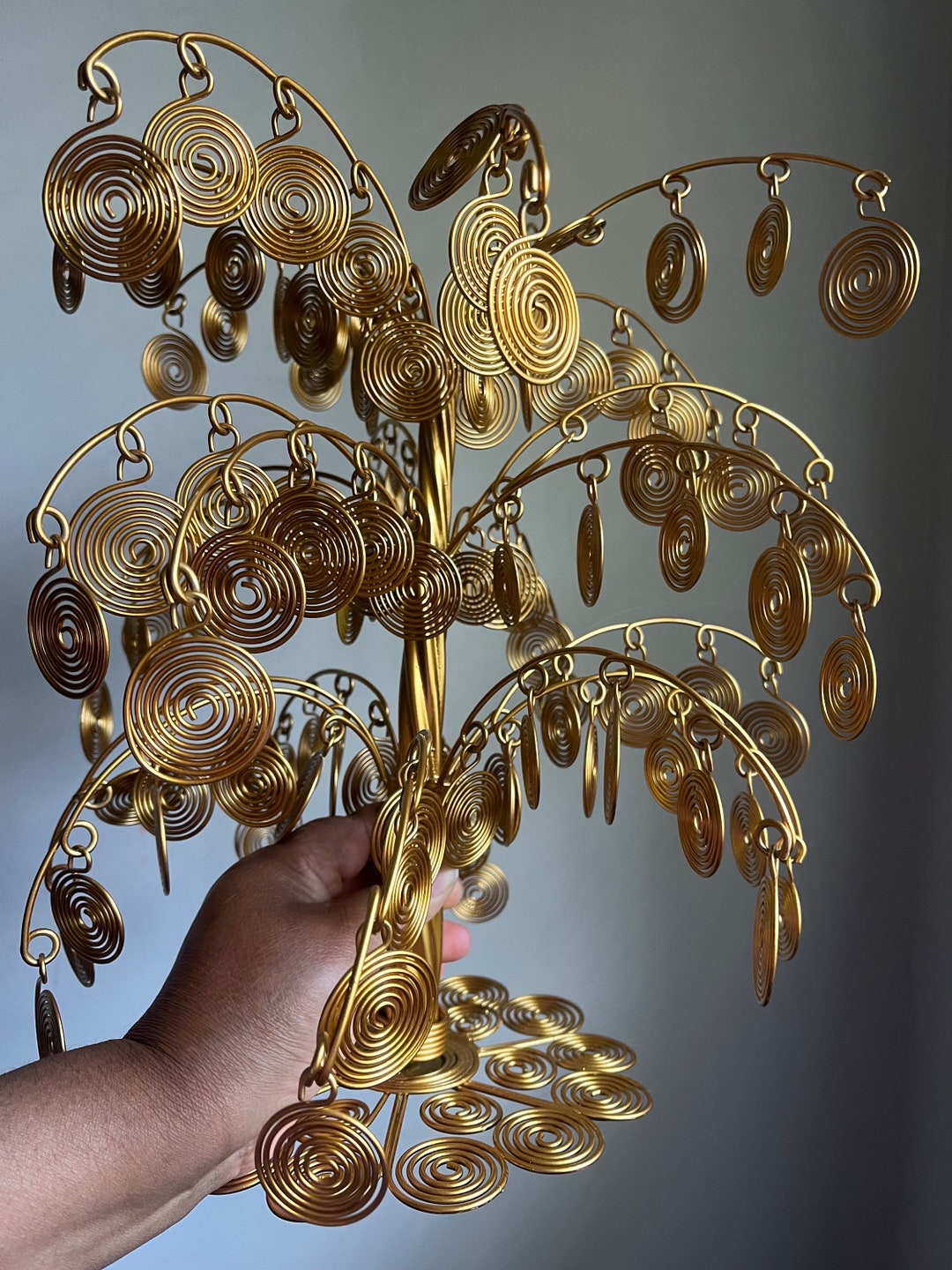 Vintage Hollywood Regency Statue Money Tree Object Vessel Taj Mahal ...
