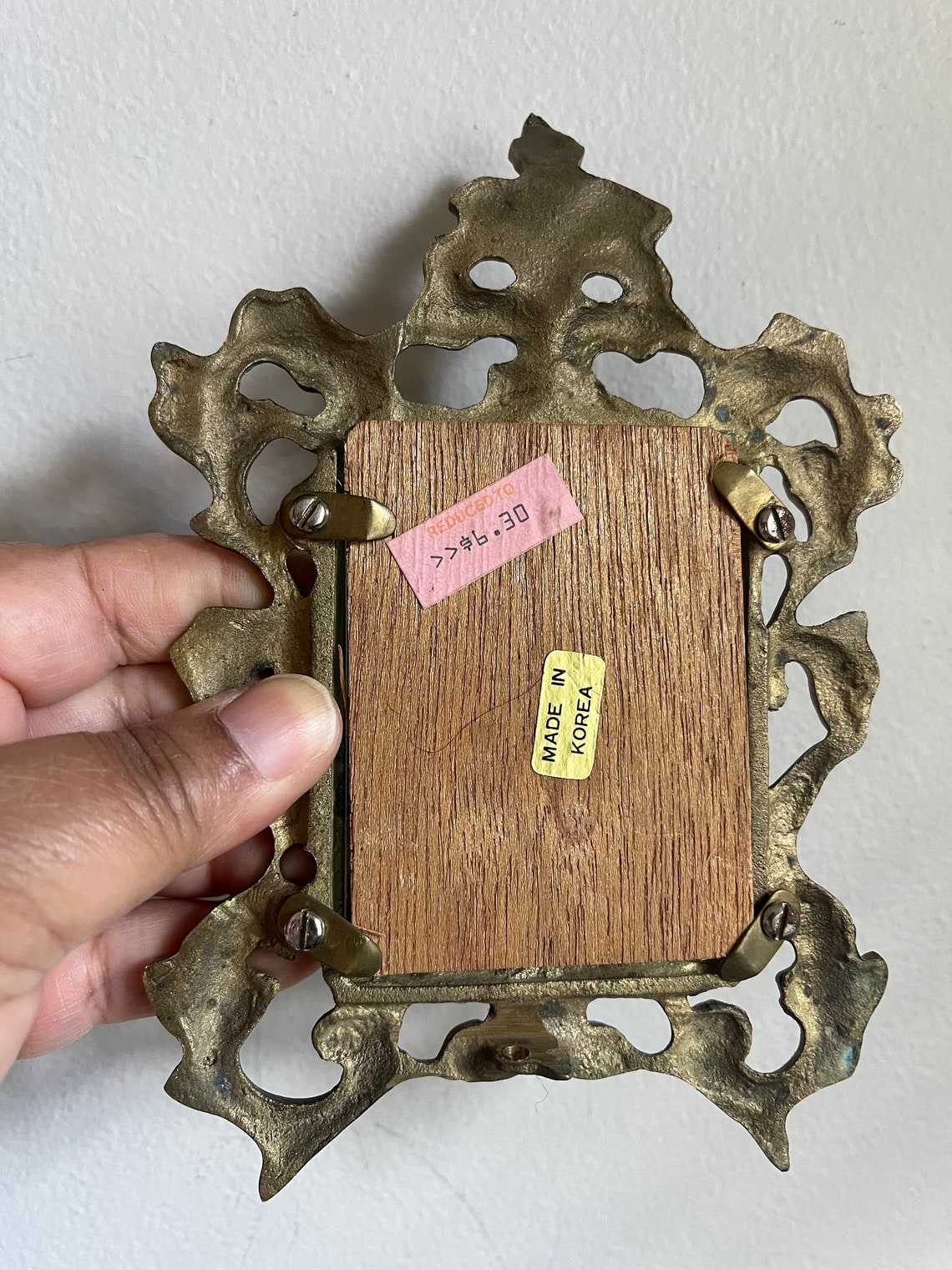 Vintage Ornate Brass Picture Frame/ Vintage Picture Frame/ Brass ...