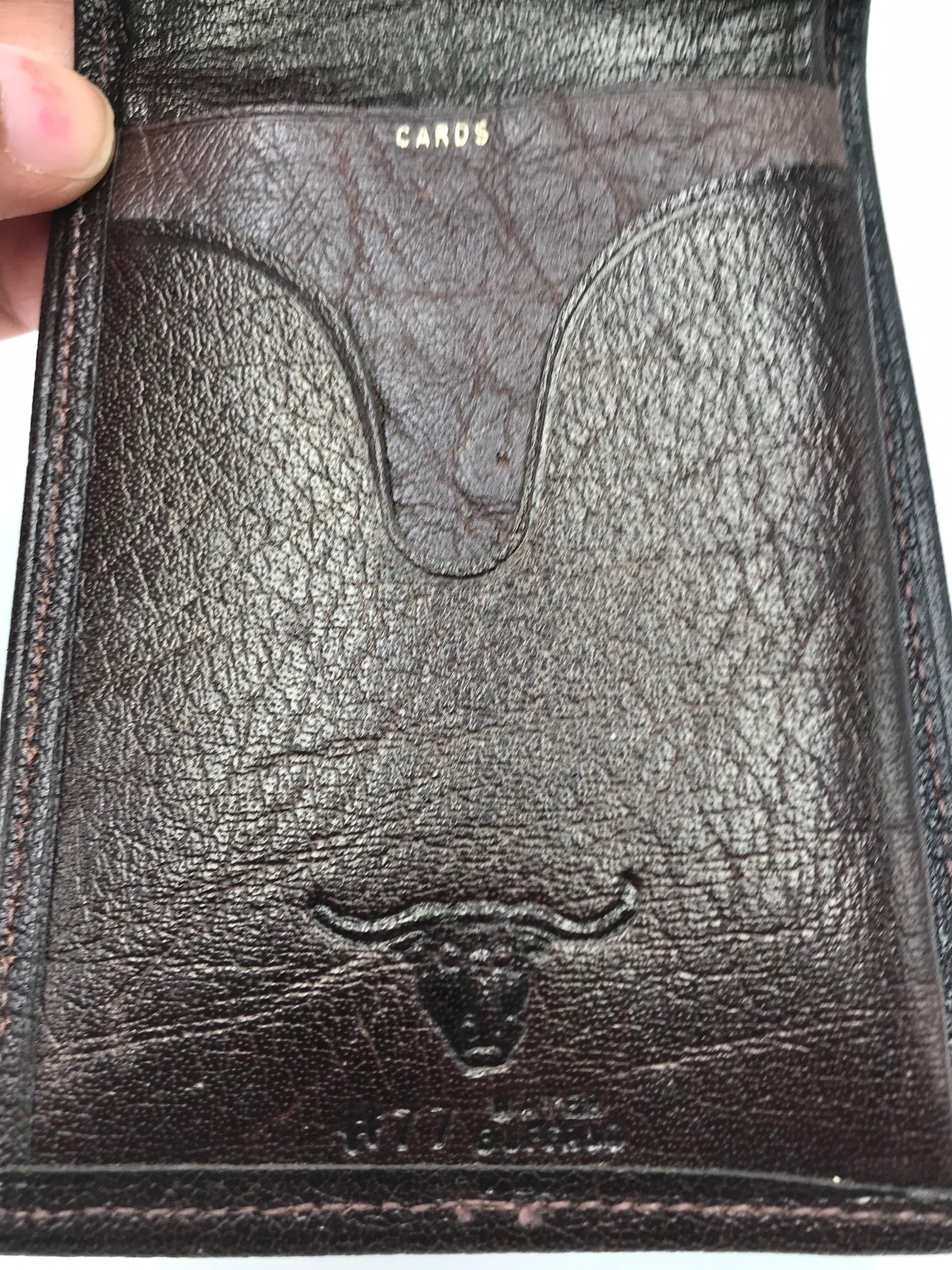 Mens Water Buffalo Leather Wallet Billfold | Etsy