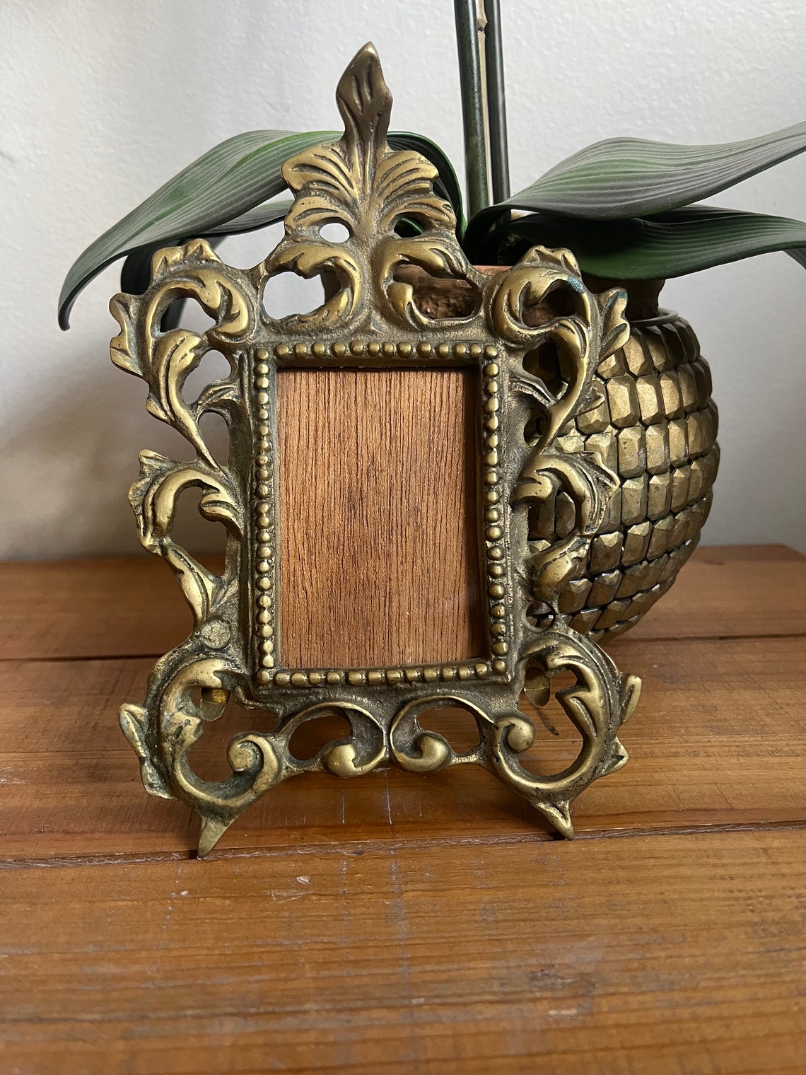 Vintage Ornate Brass Picture Frame/ Vintage Picture Frame/ Brass ...