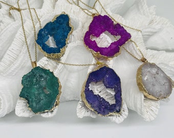 Natural Stone Necklace - Etsy