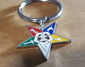 OES Order of the Eastern Star Key Chain - Etsy