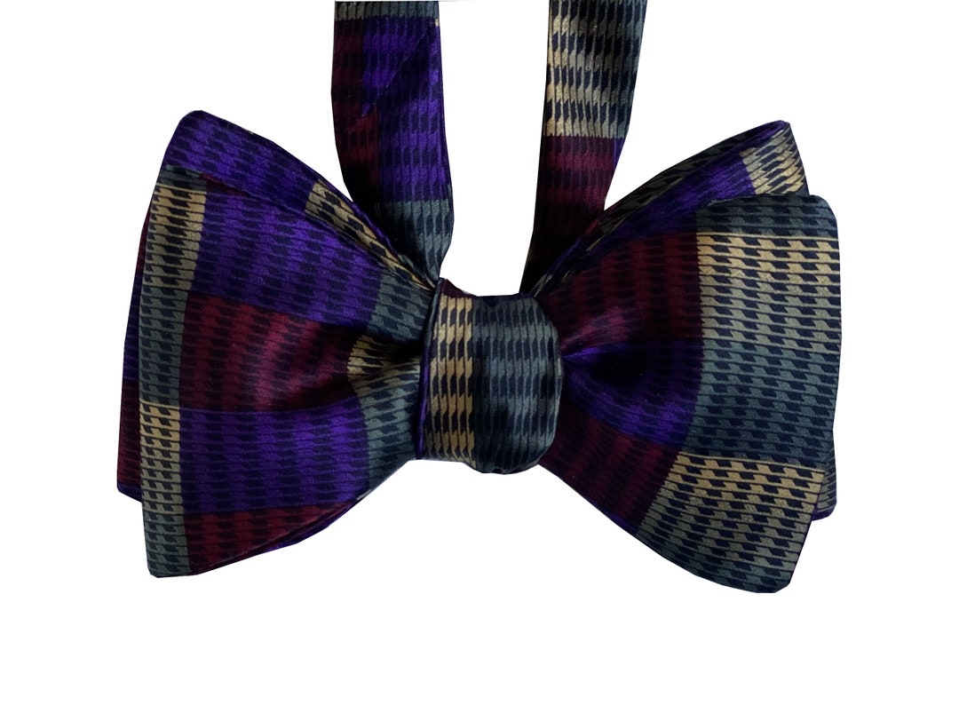 Silk Bow Tie - Windows - Colorful Geometric Bow Tie - Unique Bow Tie ...