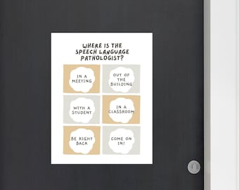 Where is the Slp Door Sign - Etsy