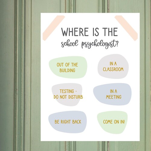 Where is the Psychologist Print School Psychologist Office - Etsy