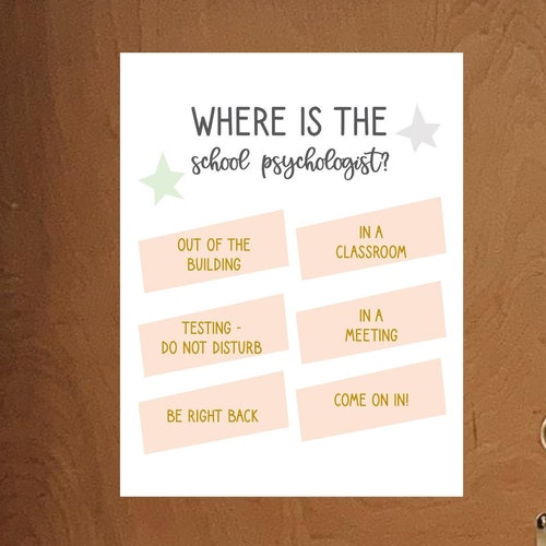 Where is the Psychologist Print School Psychologist Office - Etsy