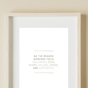 Be the Reason Print School Psychologist Office Decor | Etsy