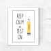Keep Calm and Test on Print - School Psychologist Office Decor ...