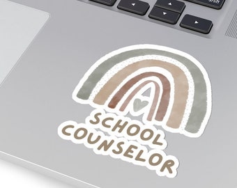 School Counselor Waterproof Sticker School Counselor Gift Counseling ...