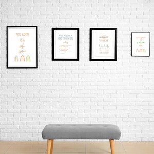 Set of 4 Prints Bundle - School Psychologist Print Set - Counselor ...
