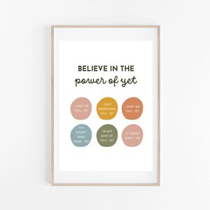 Growth Mindset Poster School Psychologist Office Decor Counselor ...