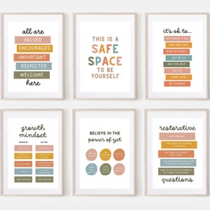 Set of 6 Prints Bundle - School Psychologist Print Set - Counselor ...