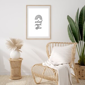 School Psych Office Print- School Psychologist Poster- School ...