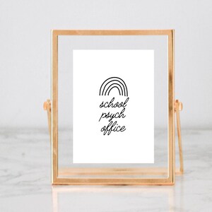 School Psych Office Print- School Psychologist Poster- School ...