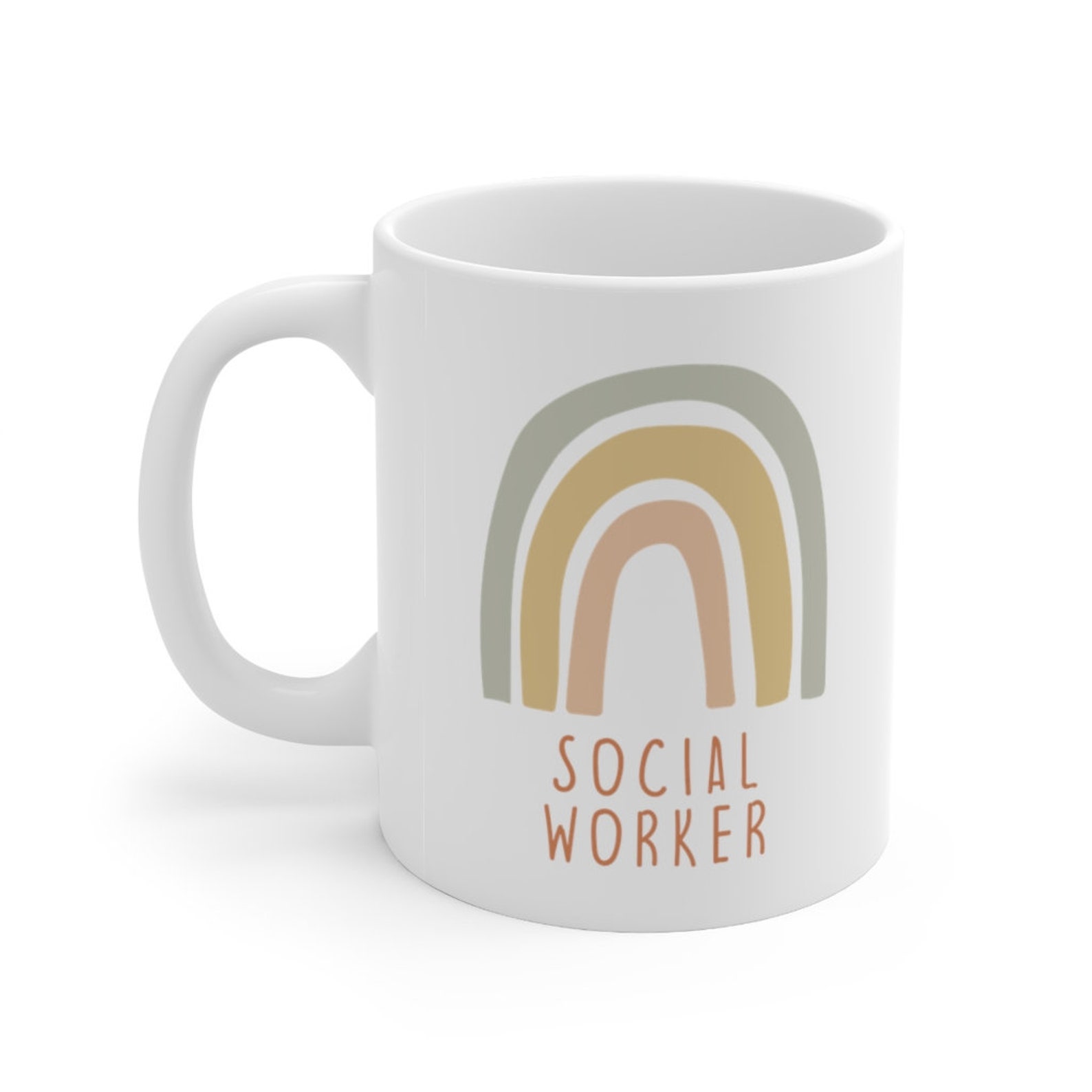 Social Worker Mug - Social Work Mug - Social Worker Gift - Rainbow ...