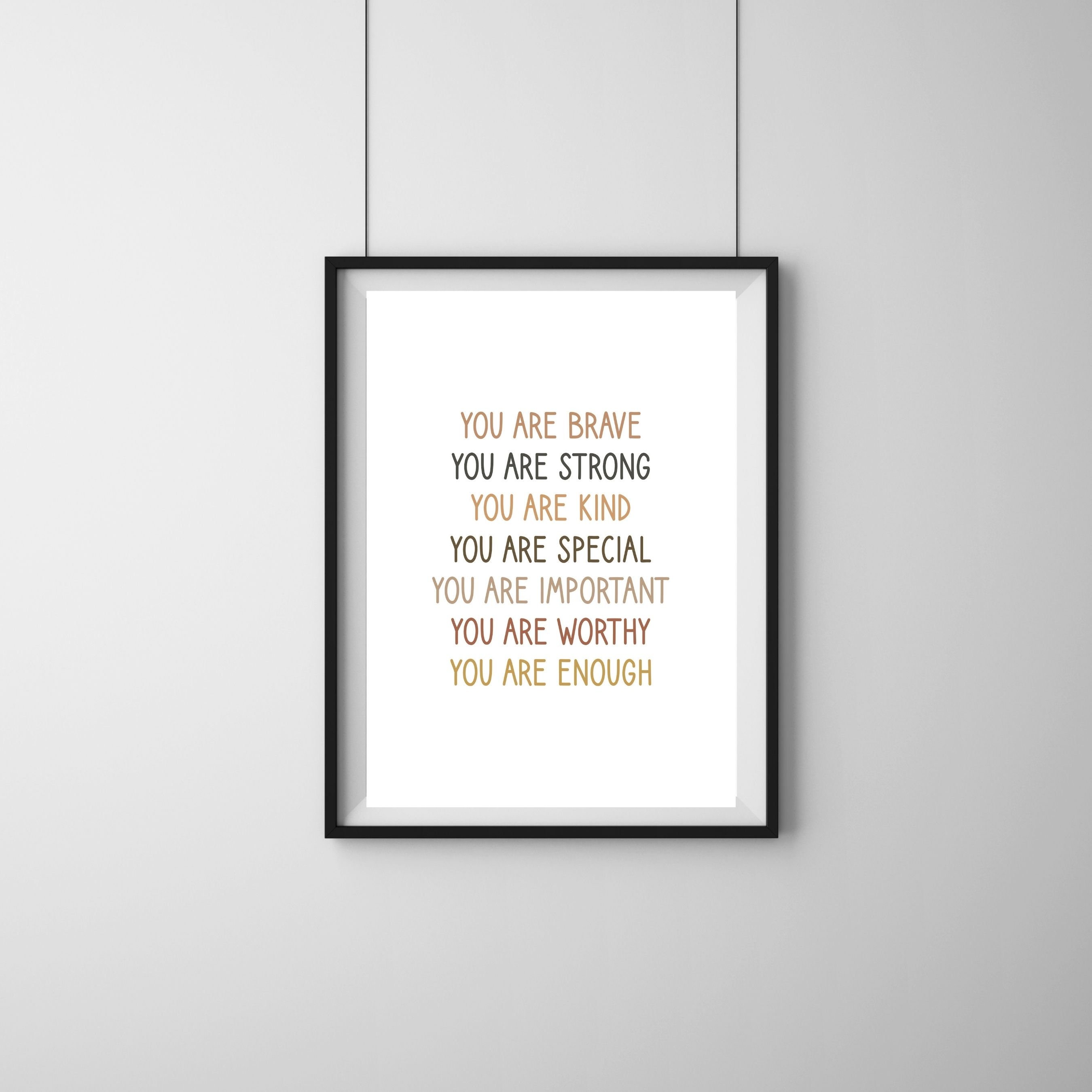 Inclusive Positive Affirmations Print Diversity Poster - Etsy