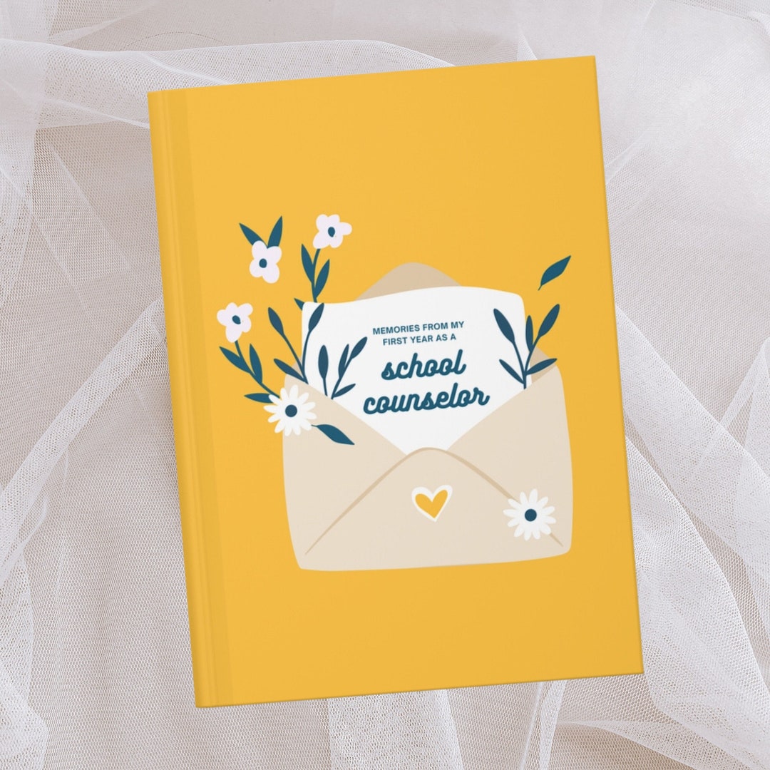 First Year School Counselor Hardcover Notebook- School Counselor Gifts ...