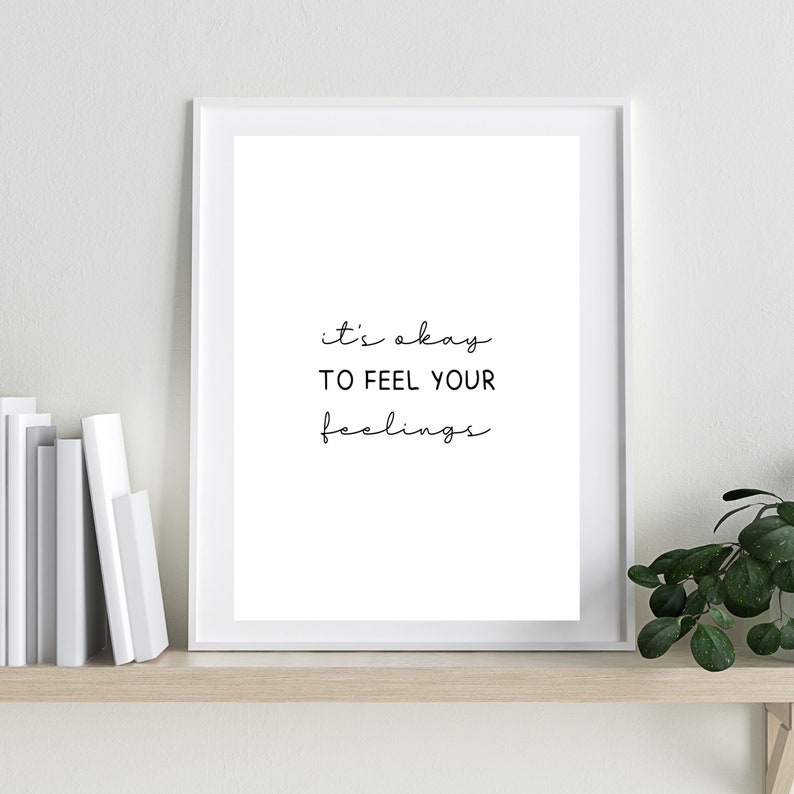 It's Okay to Feel Your Feelings Print School - Etsy