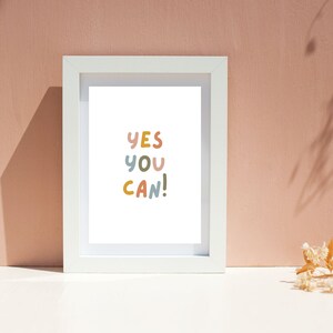 Yes You Can Print - Positive Affirmation Poster - School Psychologist ...