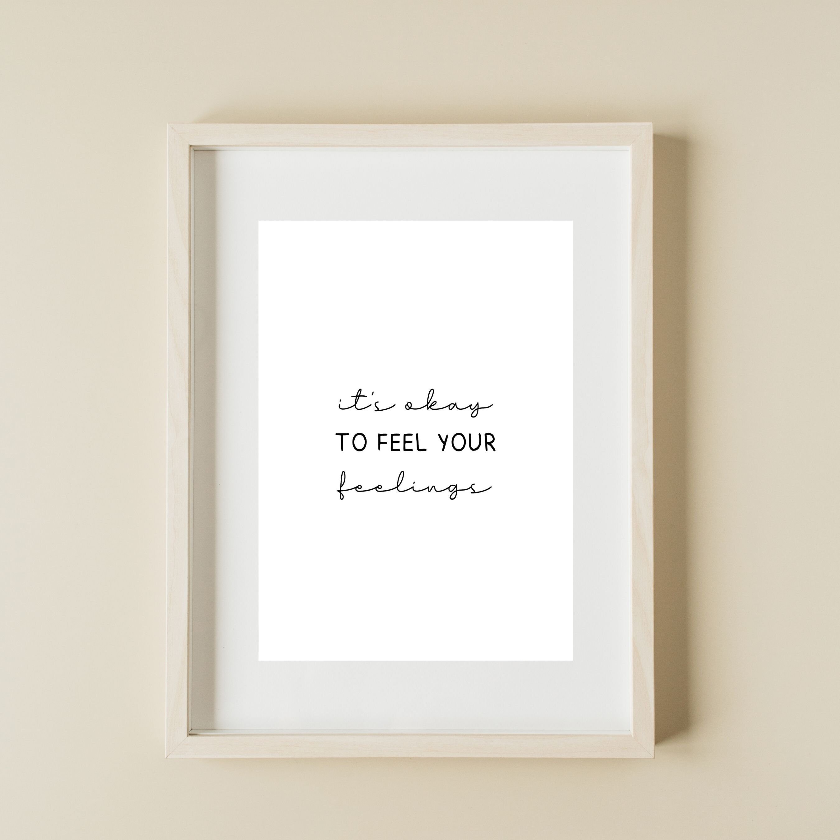 It's Okay to Feel Your Feelings Print School - Etsy