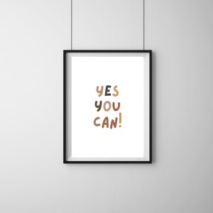 Yes You Can Print- Inclusive Positive Affirmations- Diversity Poster ...