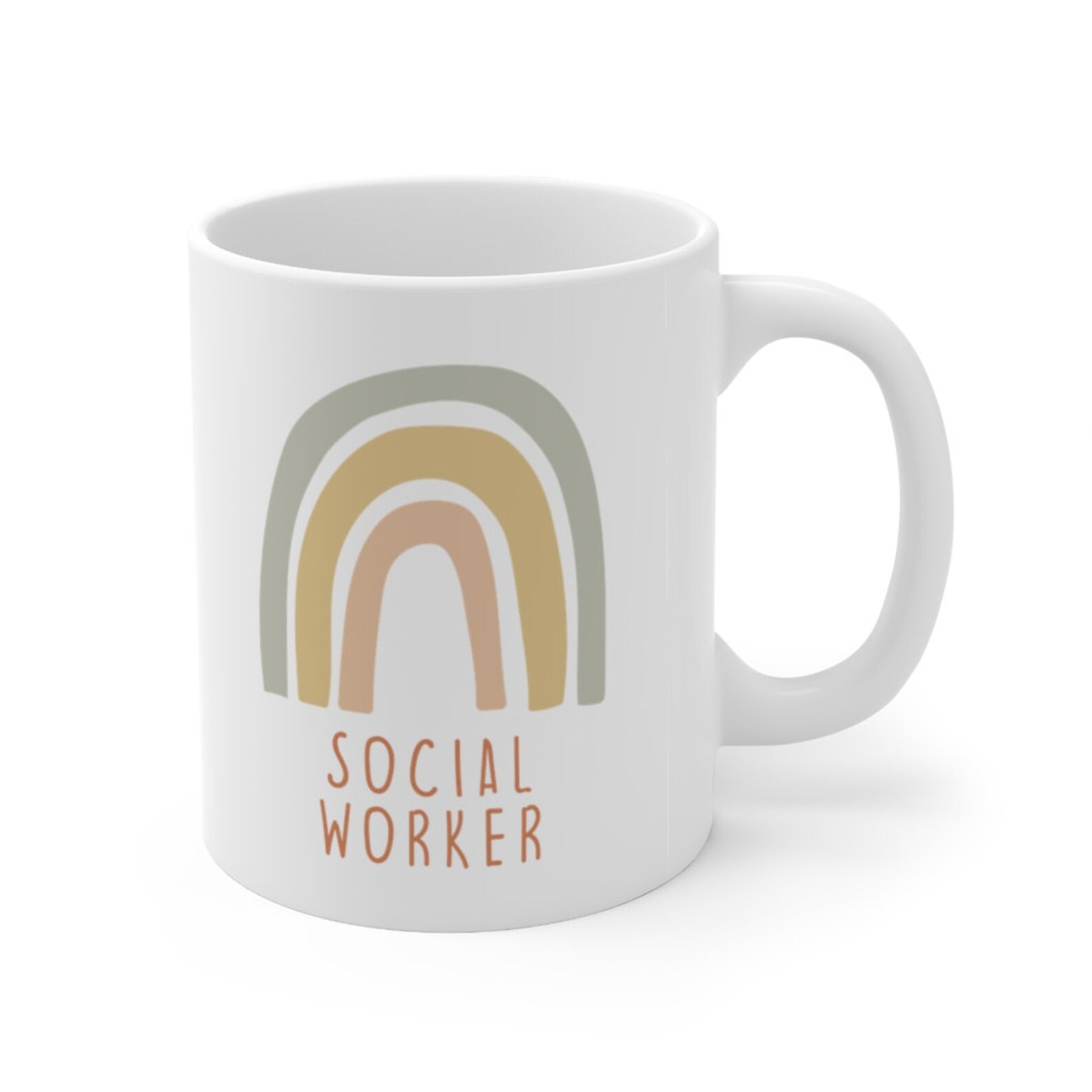 Social Worker Mug - Social Work Mug - Social Worker Gift - Rainbow ...