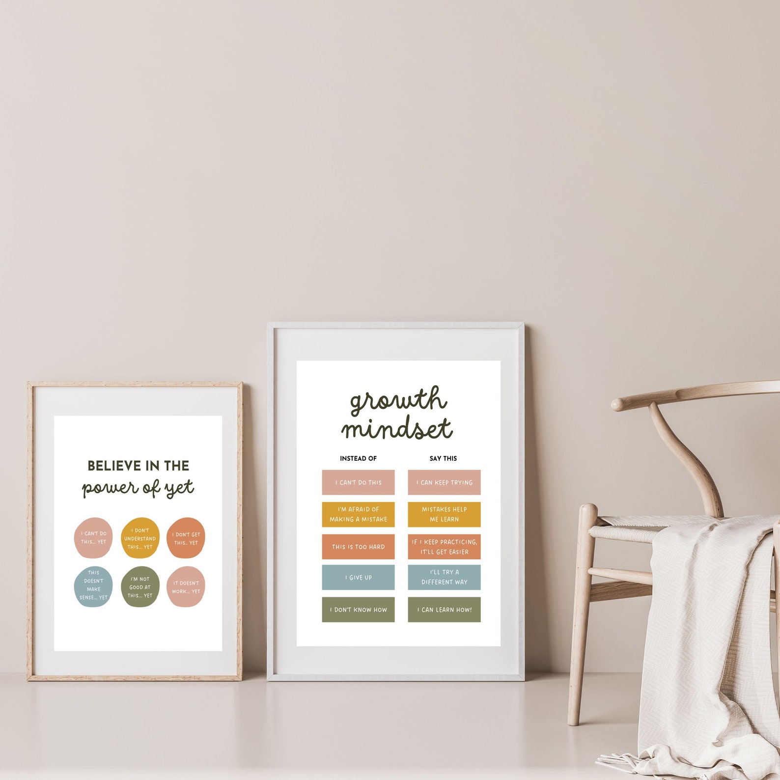 Growth Mindset Poster School Psychologist Office Decor - Etsy