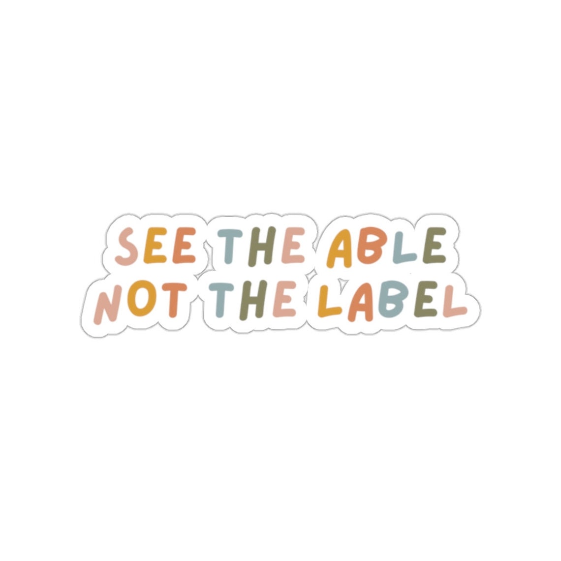 See the Able Not the Label Sticker- Autism Awareness Sticker- Special ...