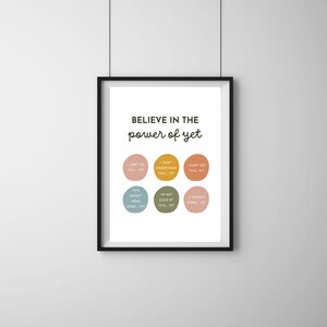 Power of yet Poster- SEL School Psychologist Counselor Principal ...