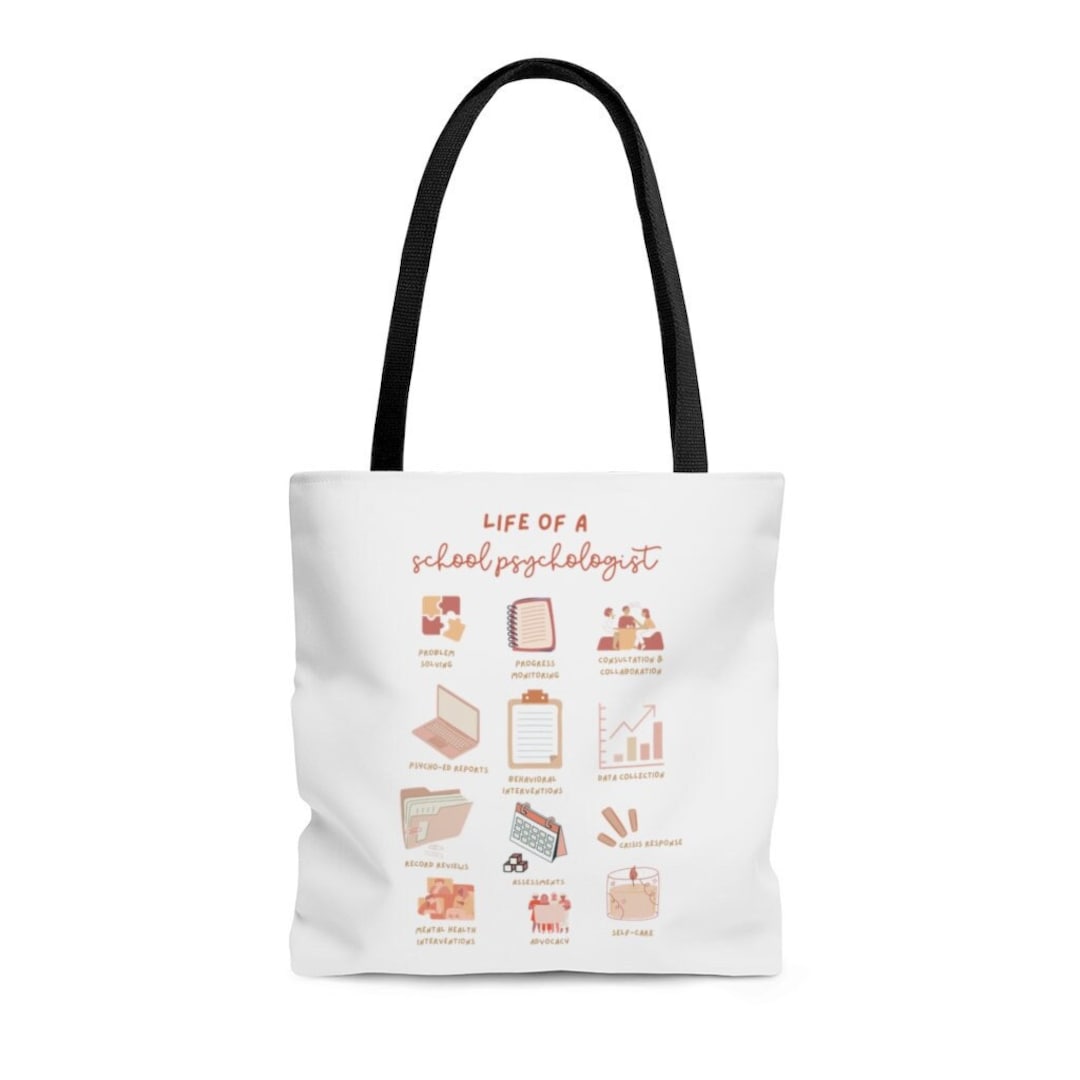 School Psychologist Tote Bag- School Psych Tote- School Psych Gift ...