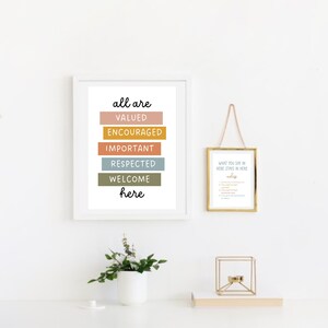 All Are Welcome Print- Classroom Poster- School Psychologist School ...
