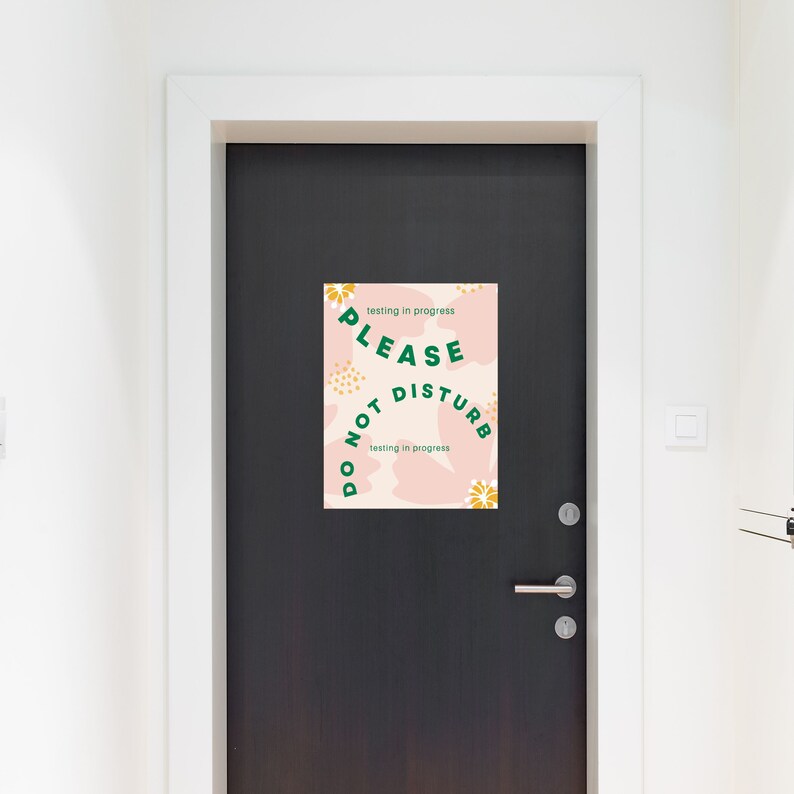 Testing in Progress Please Do Not Disturb Print- School Psychologist ...
