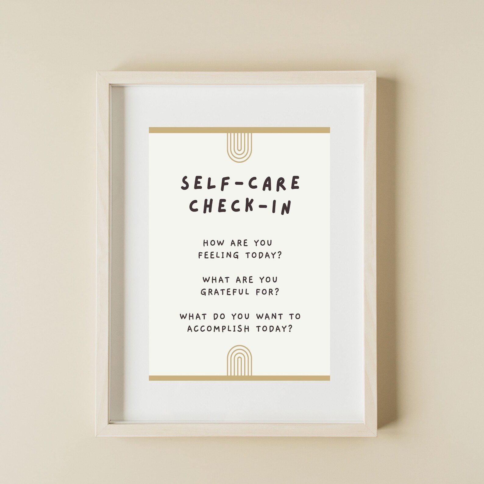 Self-Care Check-In Print Mental Health School Psychologist | Etsy