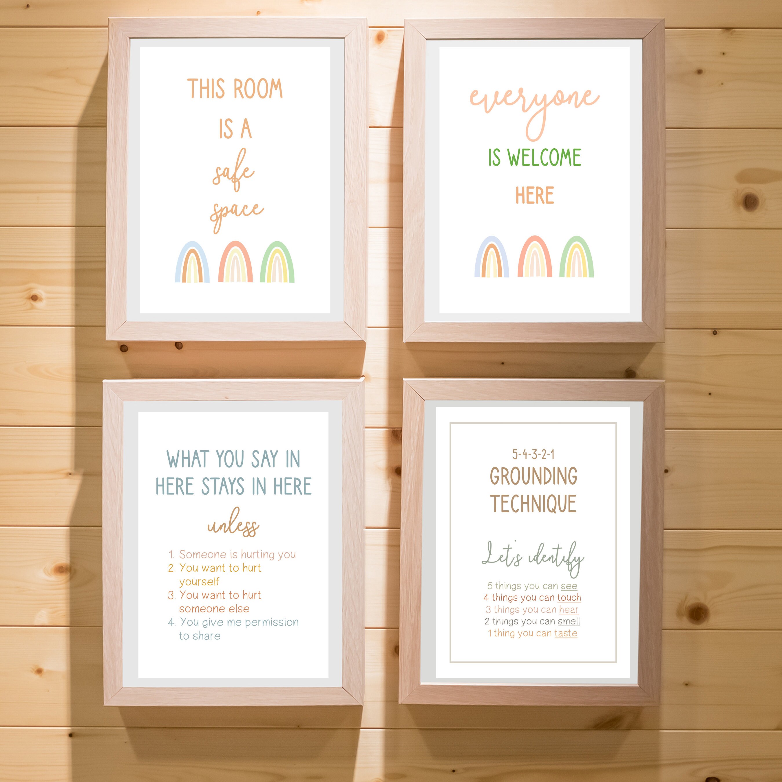 Set of 4 Prints Bundle School Psychologist Print Set - Etsy
