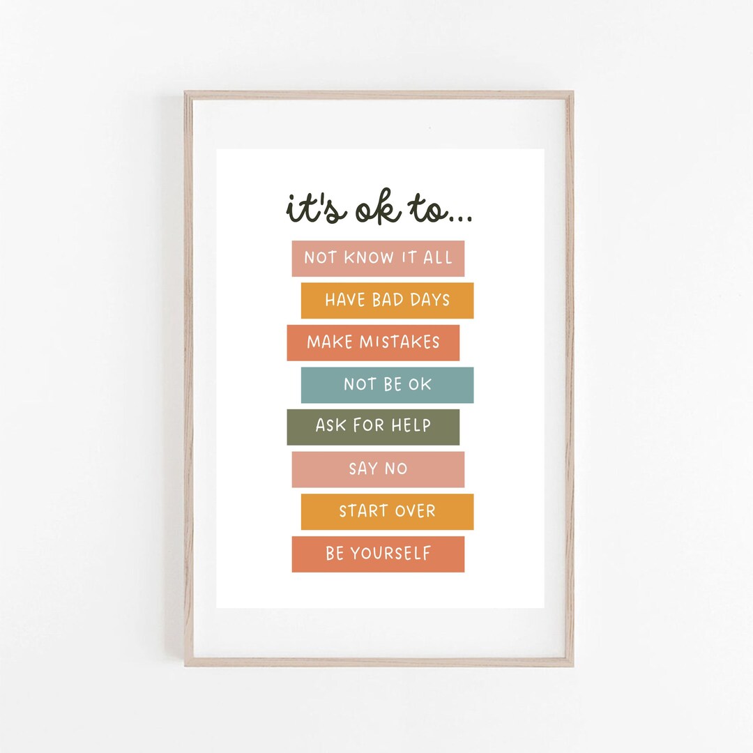 It S Ok Print School Psychologist School Counselor Principal Therapist