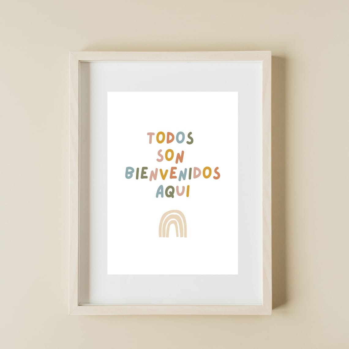Todos Son Bienvenidos Aqui Print Everyone is Welcome Here - Etsy