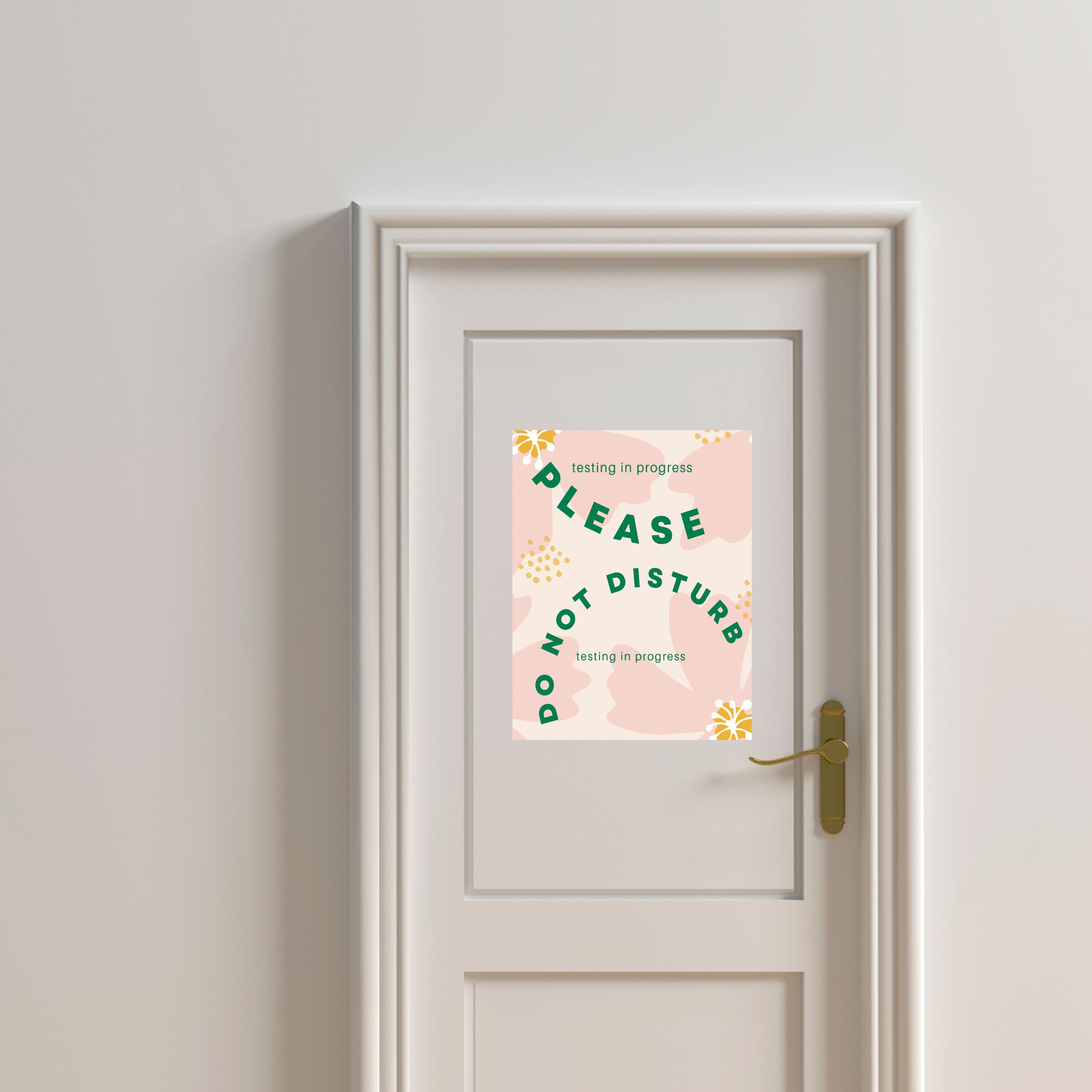Testing in Progress Please Do Not Disturb Print- School Psychologist ...