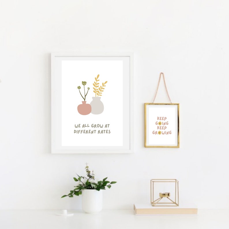 We All Grow at Different Rates Print Mental Health School - Etsy