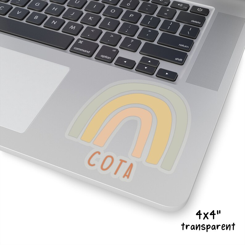 COTA Rainbow Sticker - Certified Occupational Therapy Assistant Sticker ...