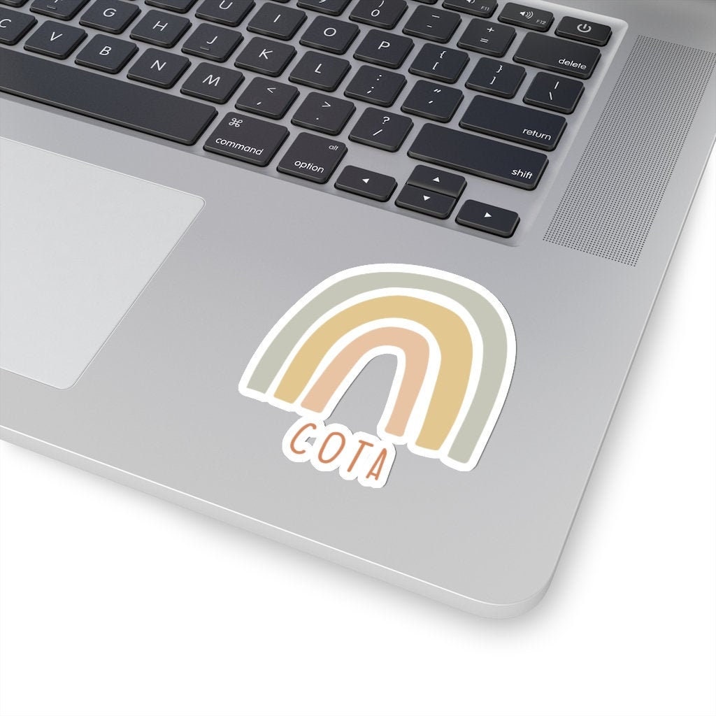 COTA Rainbow Sticker - Certified Occupational Therapy Assistant Sticker ...