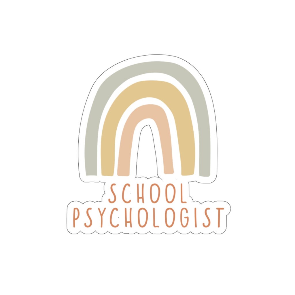 School Psychologist Rainbow Sticker School Psychologist - Etsy
