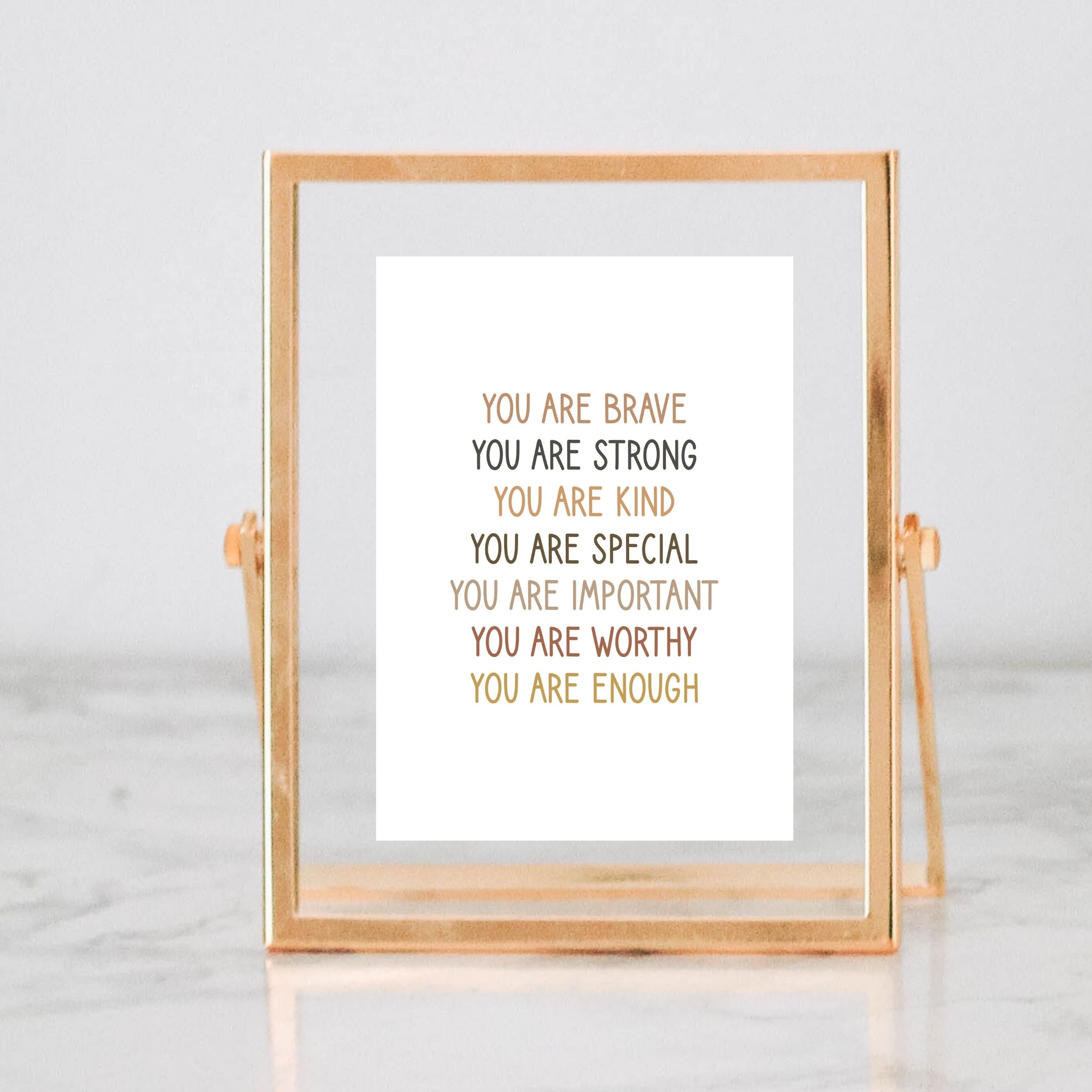 Inclusive Positive Affirmations Print Diversity Poster - Etsy