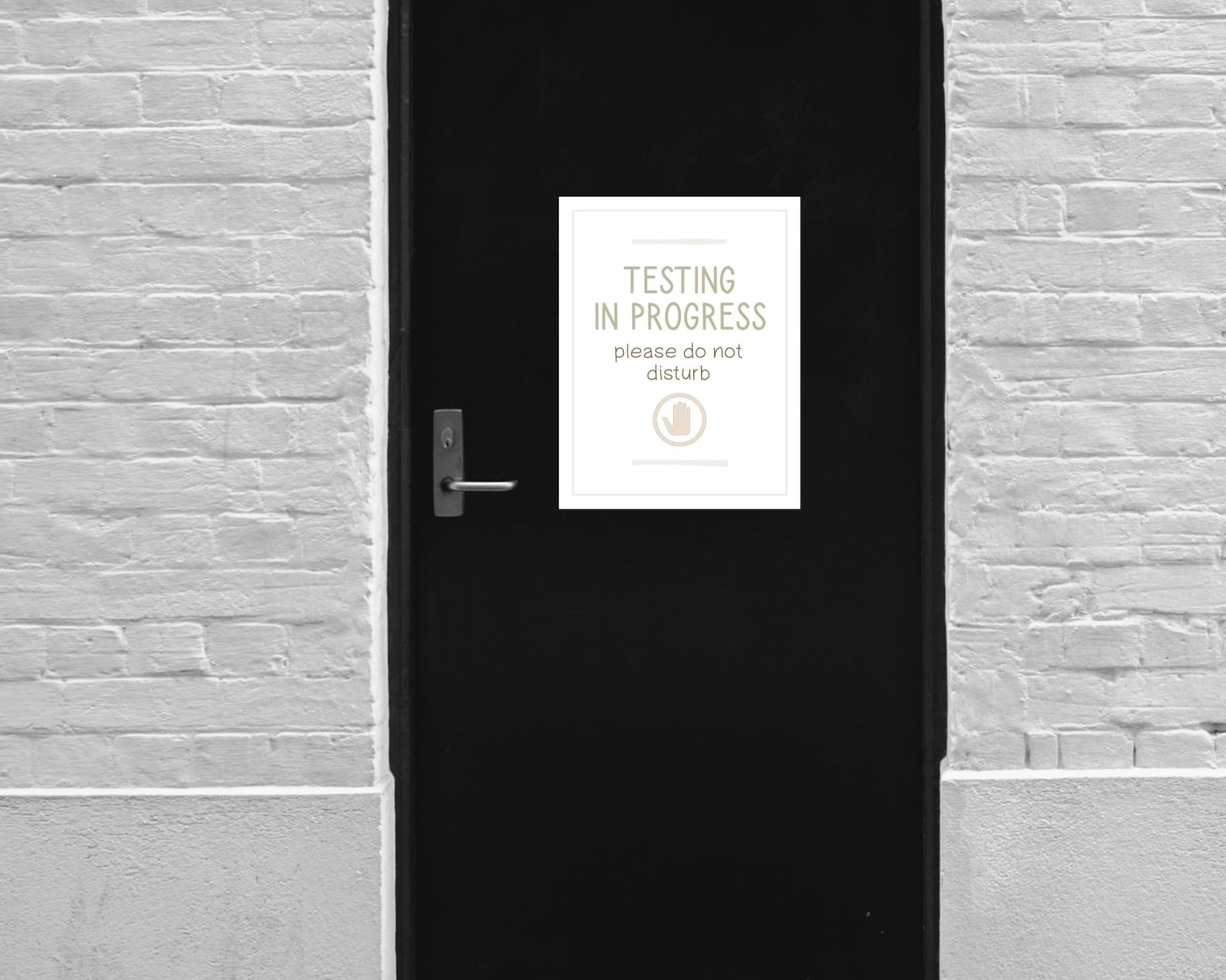 Testing in Progress Please Do Not Disturb Print - School Psychologist ...