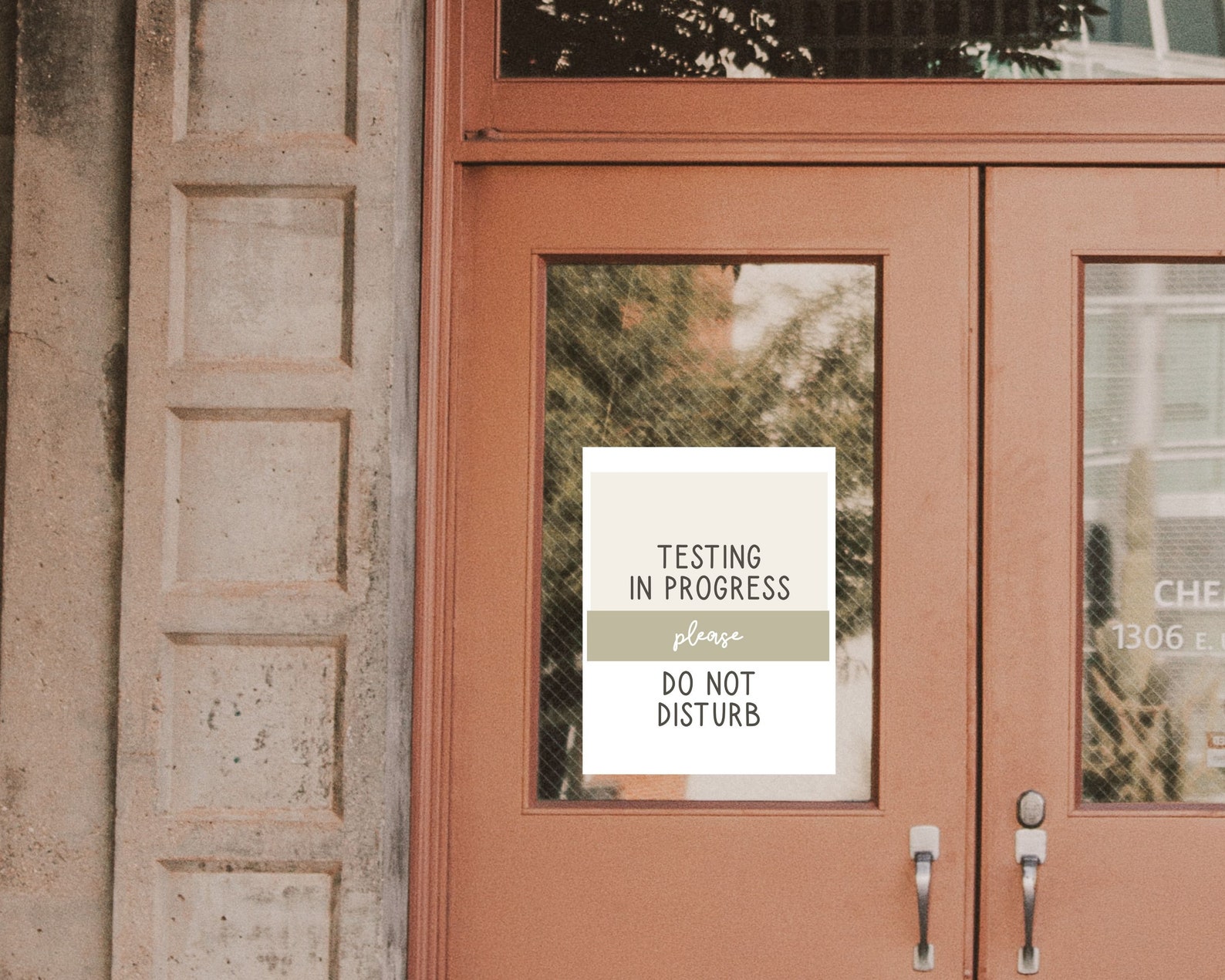 Testing in Progress Please Do Not Disturb Print School - Etsy
