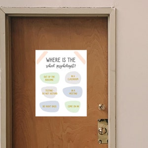 Where is the Psychologist Print - School Psychologist Office Decor ...