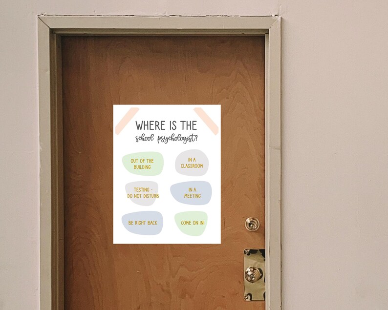 Where is the Psychologist Print School Psychologist Office | Etsy