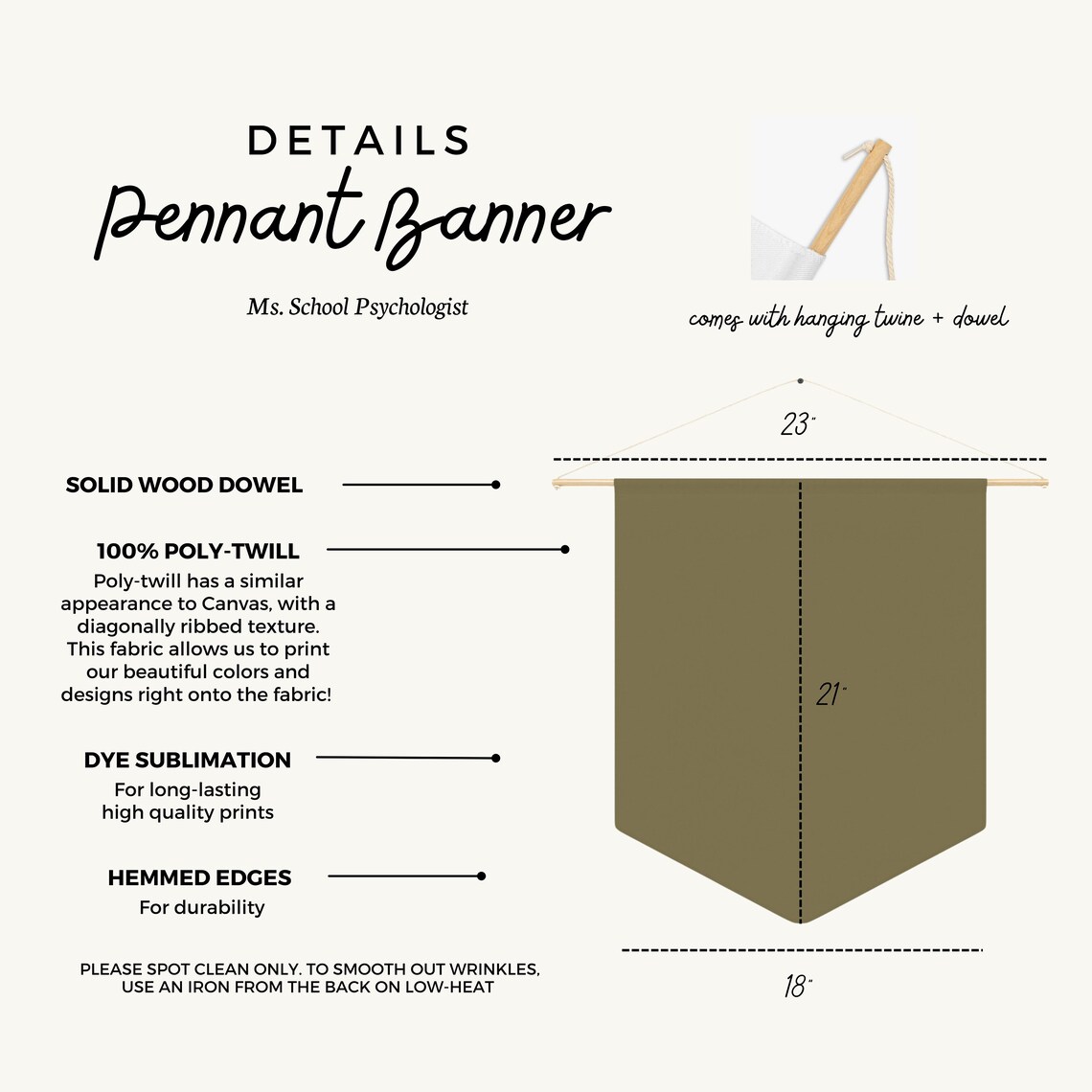 Personalized Counselor Office Banner- Custom School Counseling Pennant ...